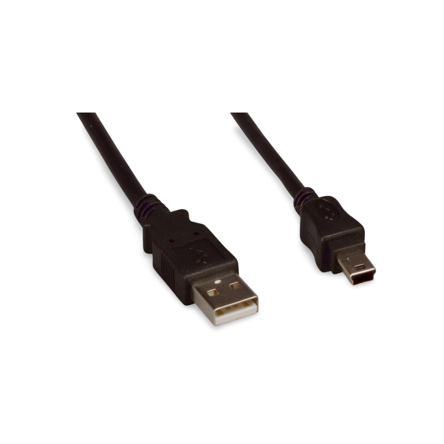 15ft USB Type A to Mini B 5 Pin Cable - Black | SolutionCables.com