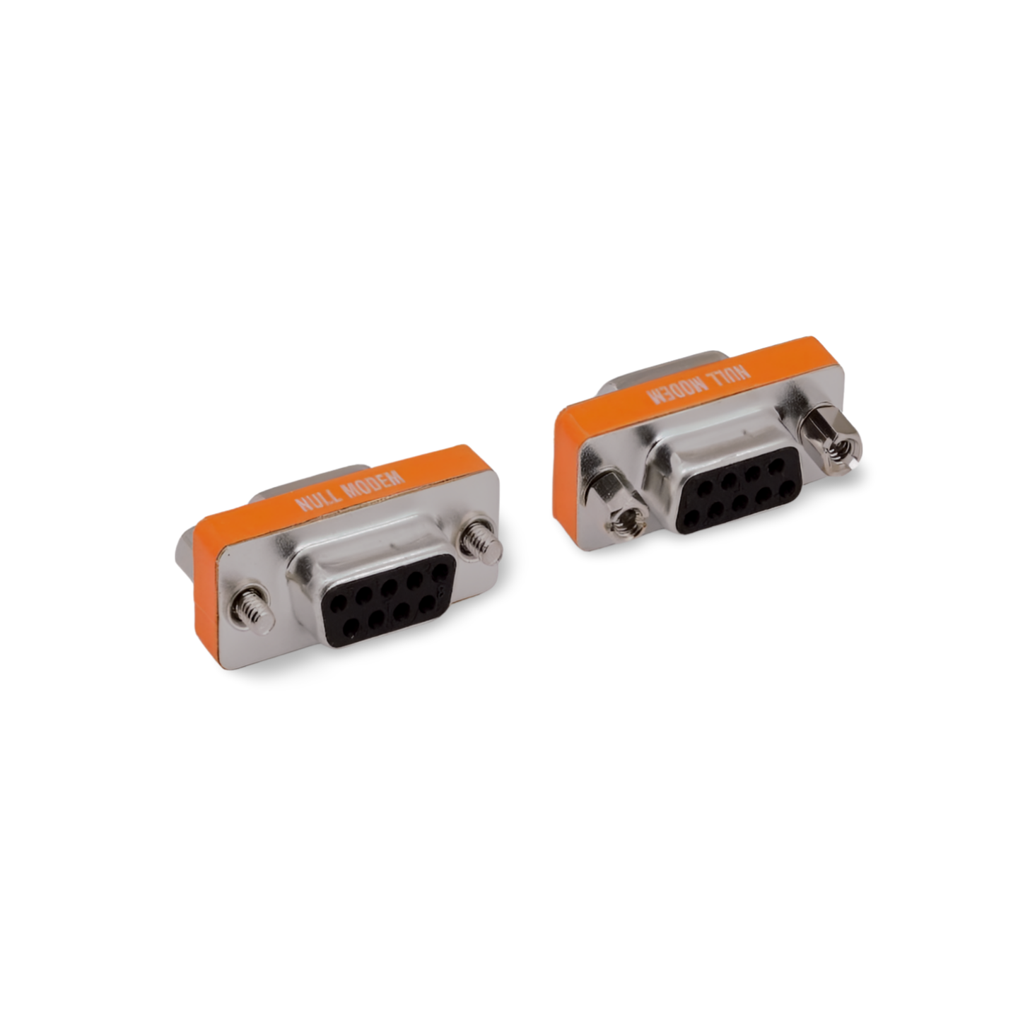 1in Null Modem Adapter DB9 Female to DB9 Female Slimline - Silver ...