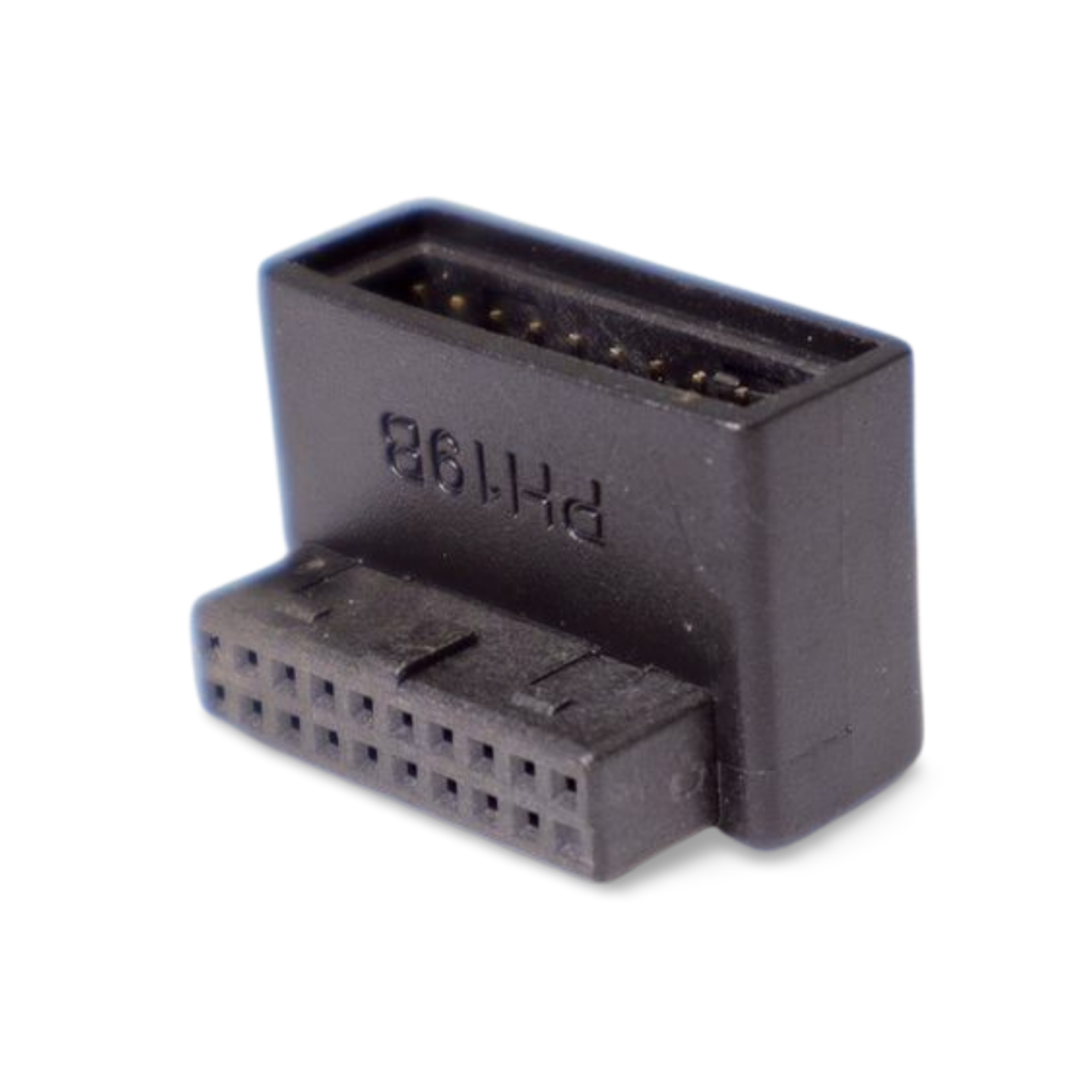 1in USB 3.0 Header Adapter 20-Pin Male to Female (Right Angle) - Black ...