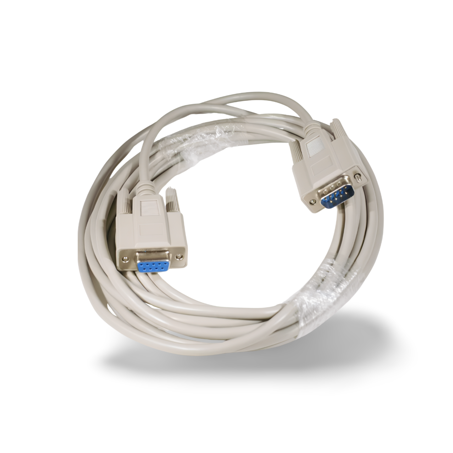25ft DB9 Male to DB9 Female Serial Cable Extension - Beige ...