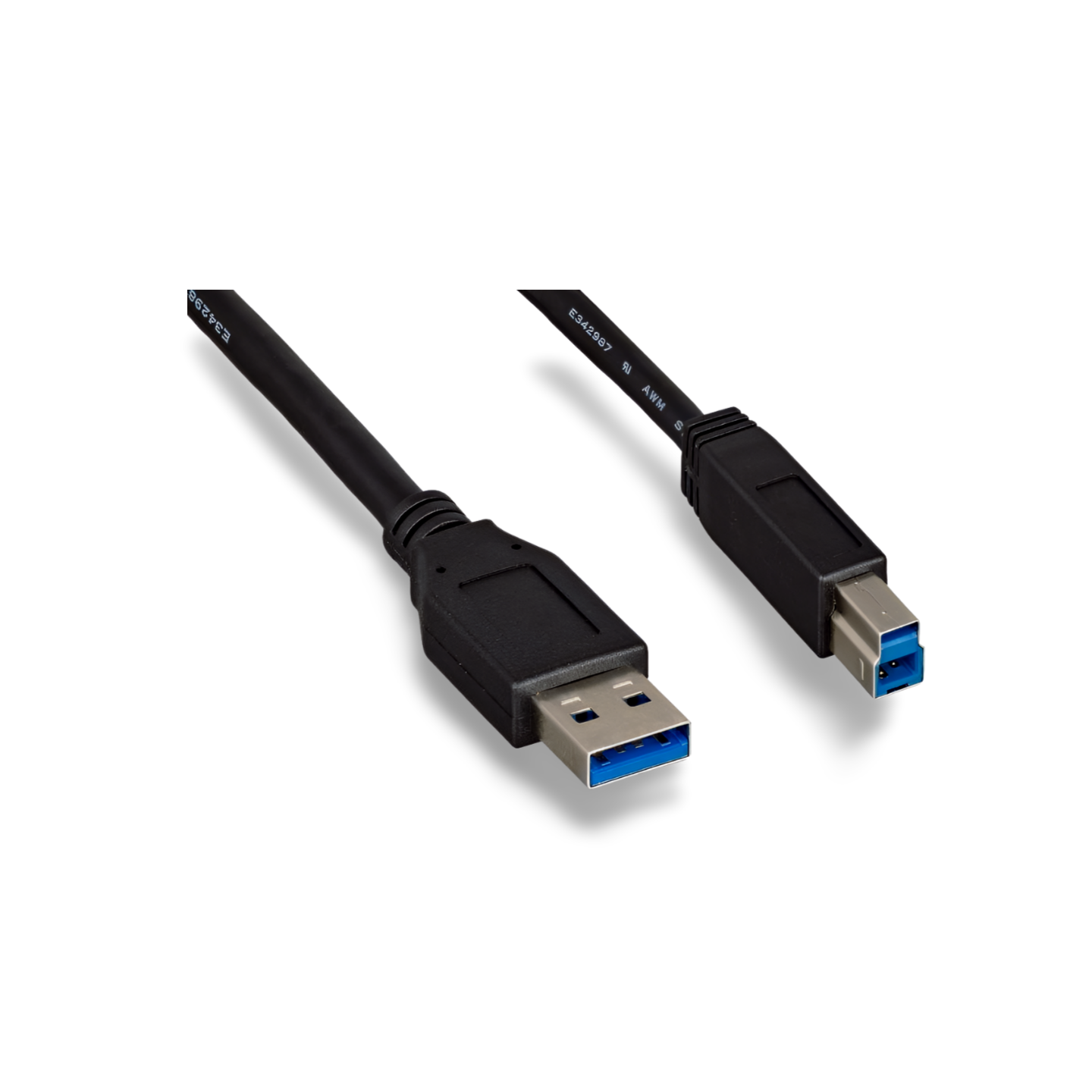 3ft USB 3.0 SuperSpeed Type A to Type B Cable - Black | SolutionCables.com