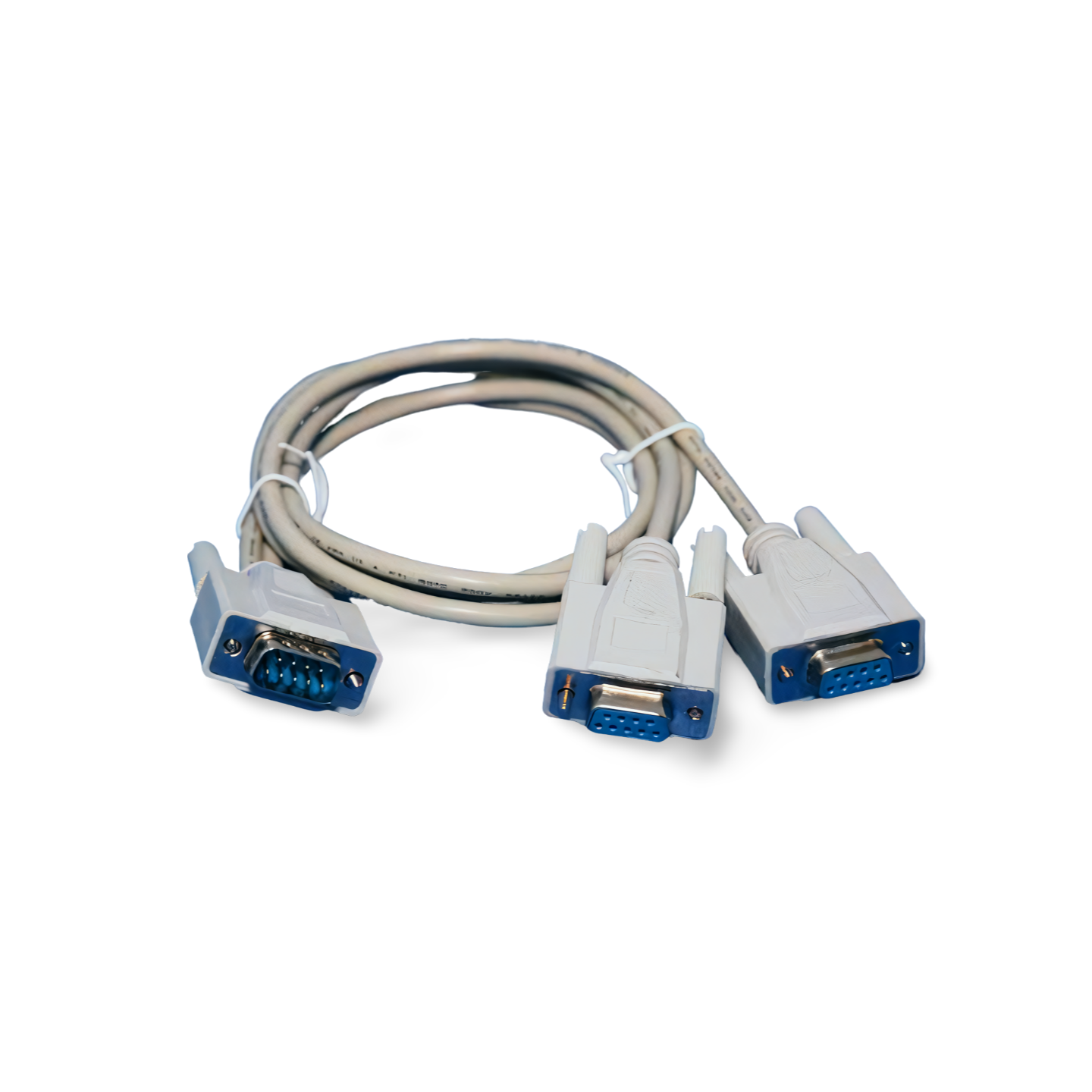 3ft Y Splitter Serial Cable DB9 Male to DB9 Female DB9 Female - Beige ...