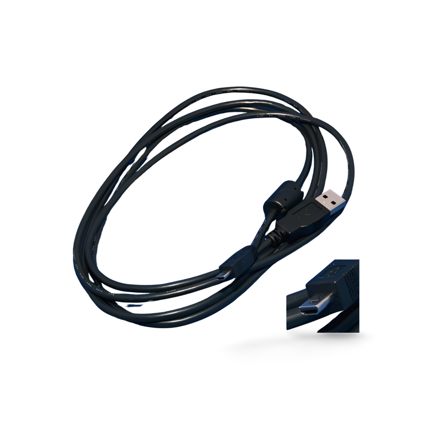 4ft USB Camera Cable D6S - Black | SolutionCables.com