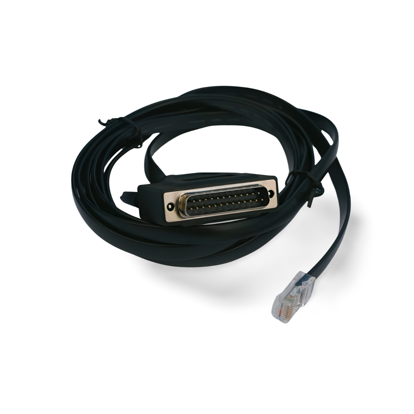 5ft Cisco Compatible 72-3663-01 Modem Console RJ45 DB25 Cable - Black ...