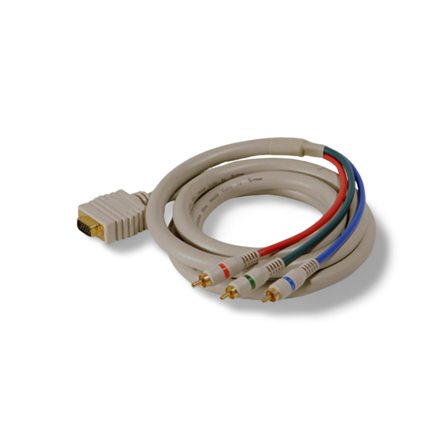 6ft HDTV 3 RCA Triple Shielded Component Breakout Cable - White ...