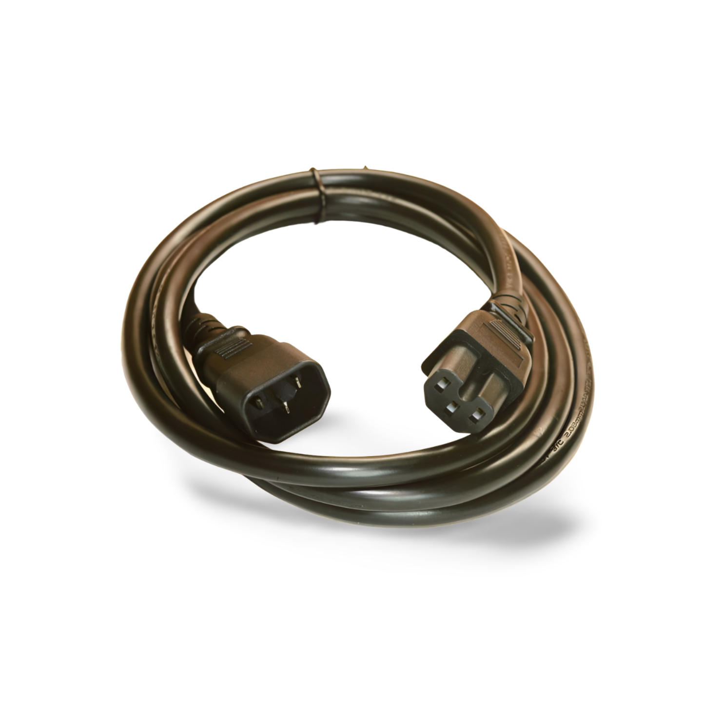 6ft Monitor to Computer Power Extension Cable C14 C15 IEC320 14AWG ...