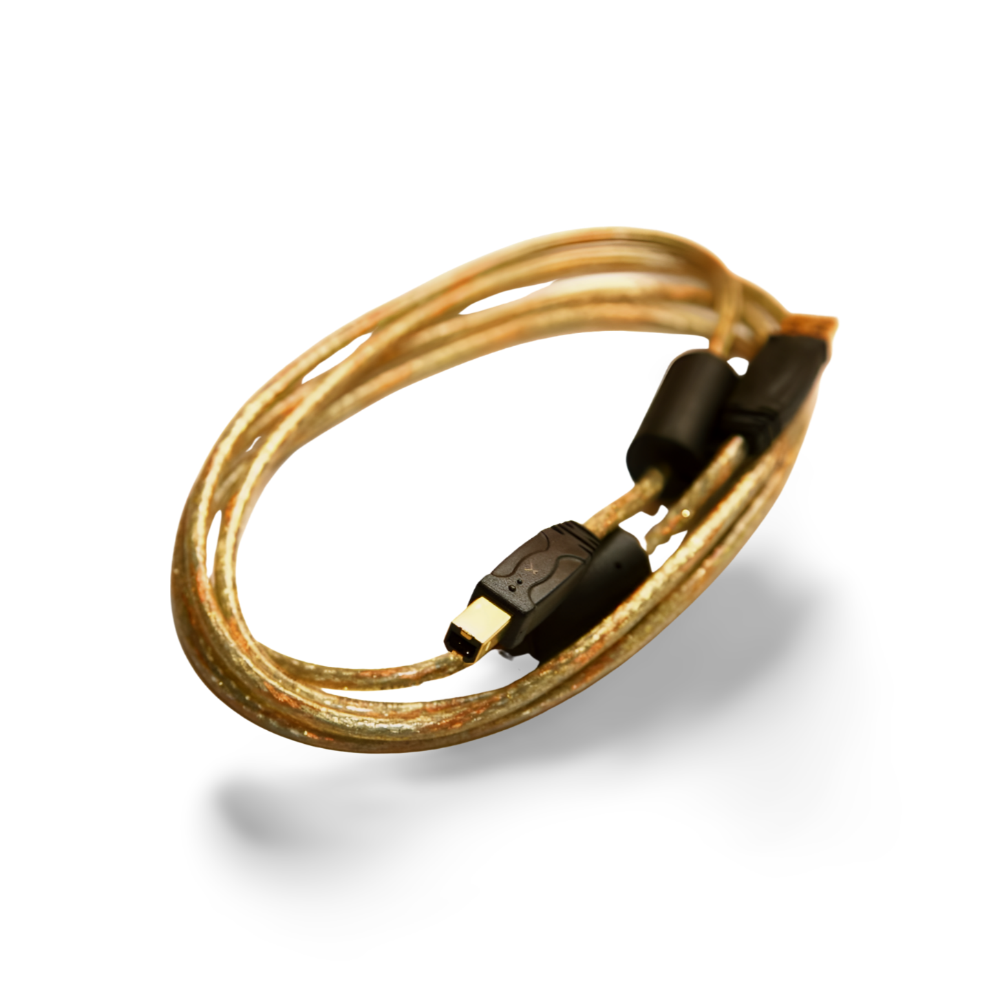 6ft USB 2.0 Cable Type A to Type B GoldX GX620 - Gold | SolutionCables.com