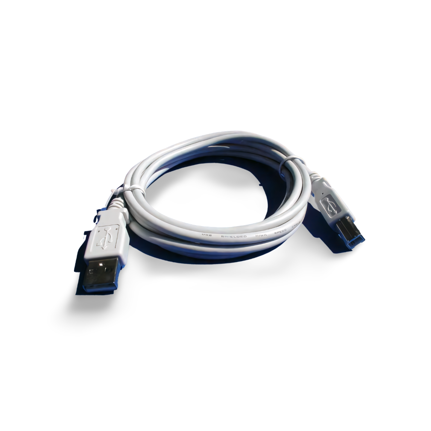 6ft USB Camera Cable Type A to Type B - White | SolutionCables.com