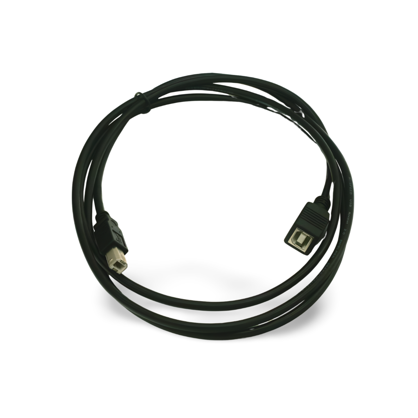 6ft USB Extension Cable Type B Male to Type B Female - Black ...