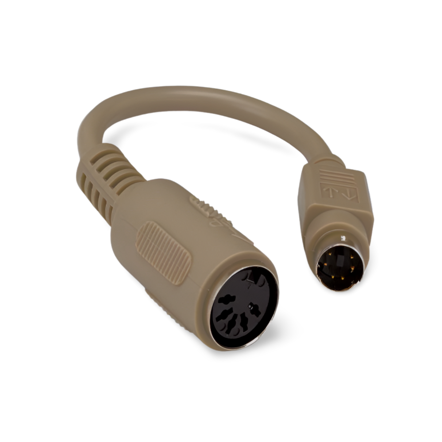 6in Keyboard Adapter AT to PS2 DIN 5 Female to Mini Din 6 Pin Male ...