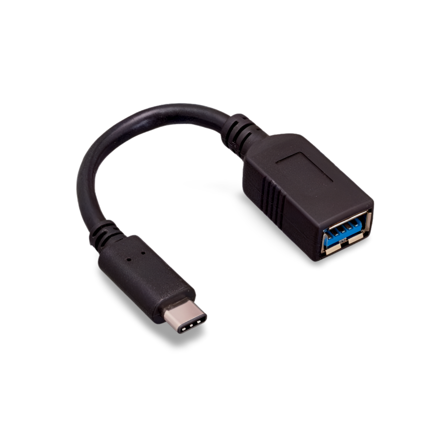 6in USB 3.1 Type C Male to Type A Female Adapter Cable - Black ...