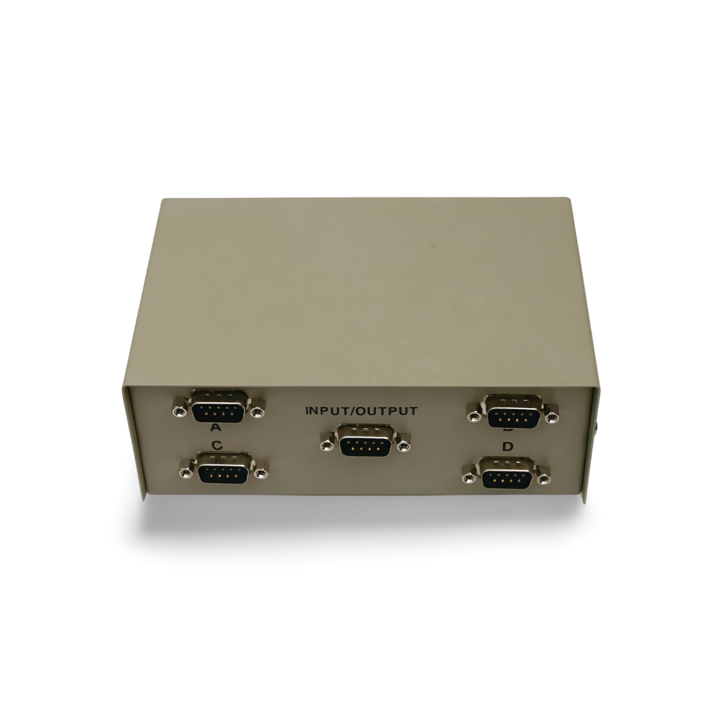 DB9 ABCD 4 Male 1 Male Port Switch - Beige | SolutionCables.com