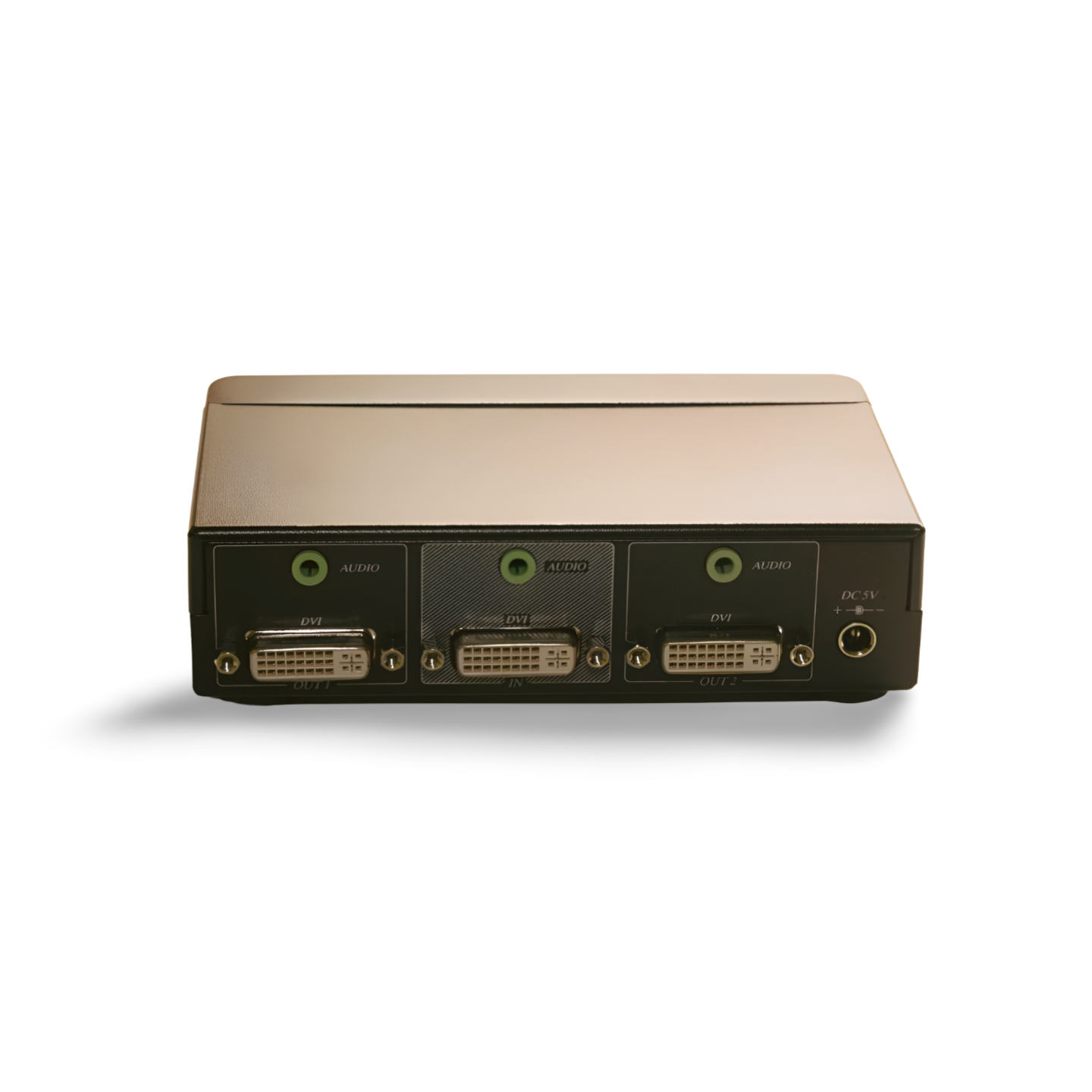 DVI HDCP 1x2 Signal Splitter Amp Powered with Audio - Beige ...