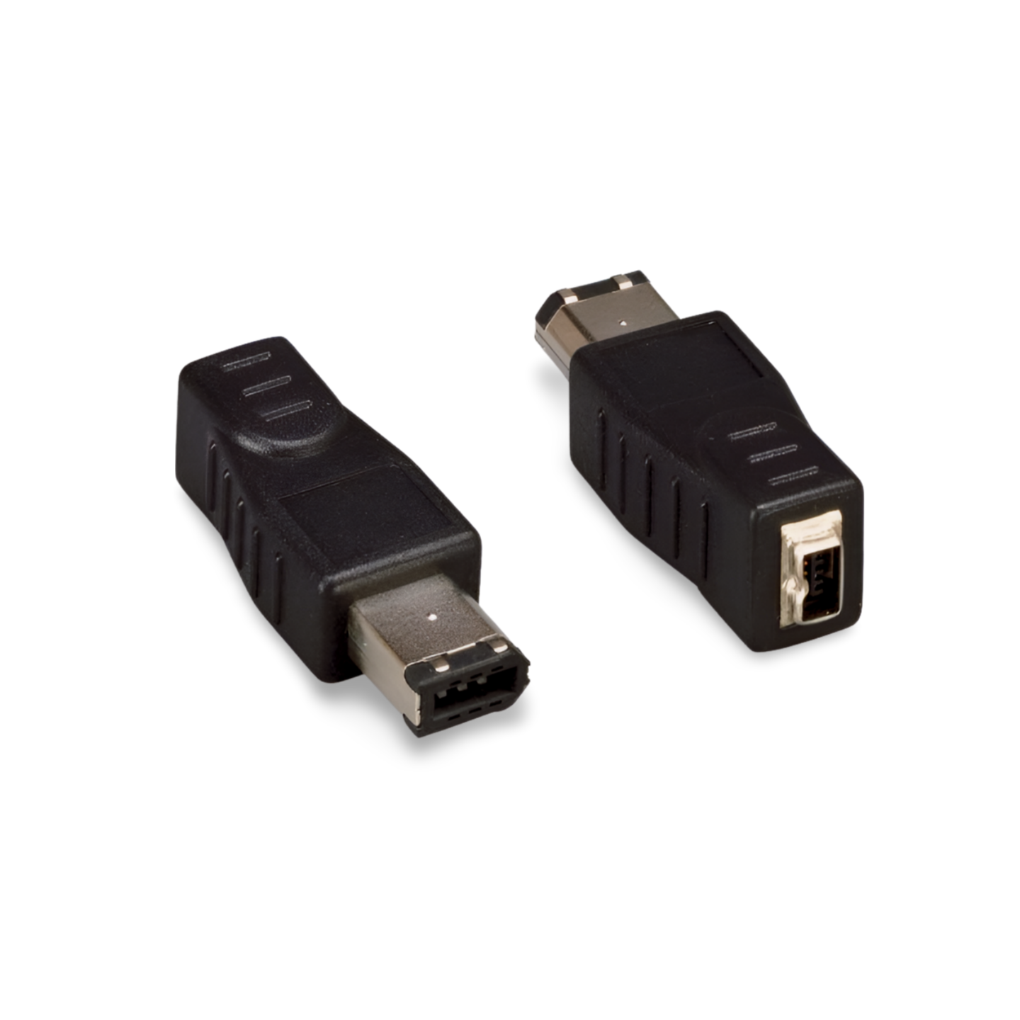 FireWire Adapter 6 Pin Male to 4 Pin Female - Black | SolutionCables.com