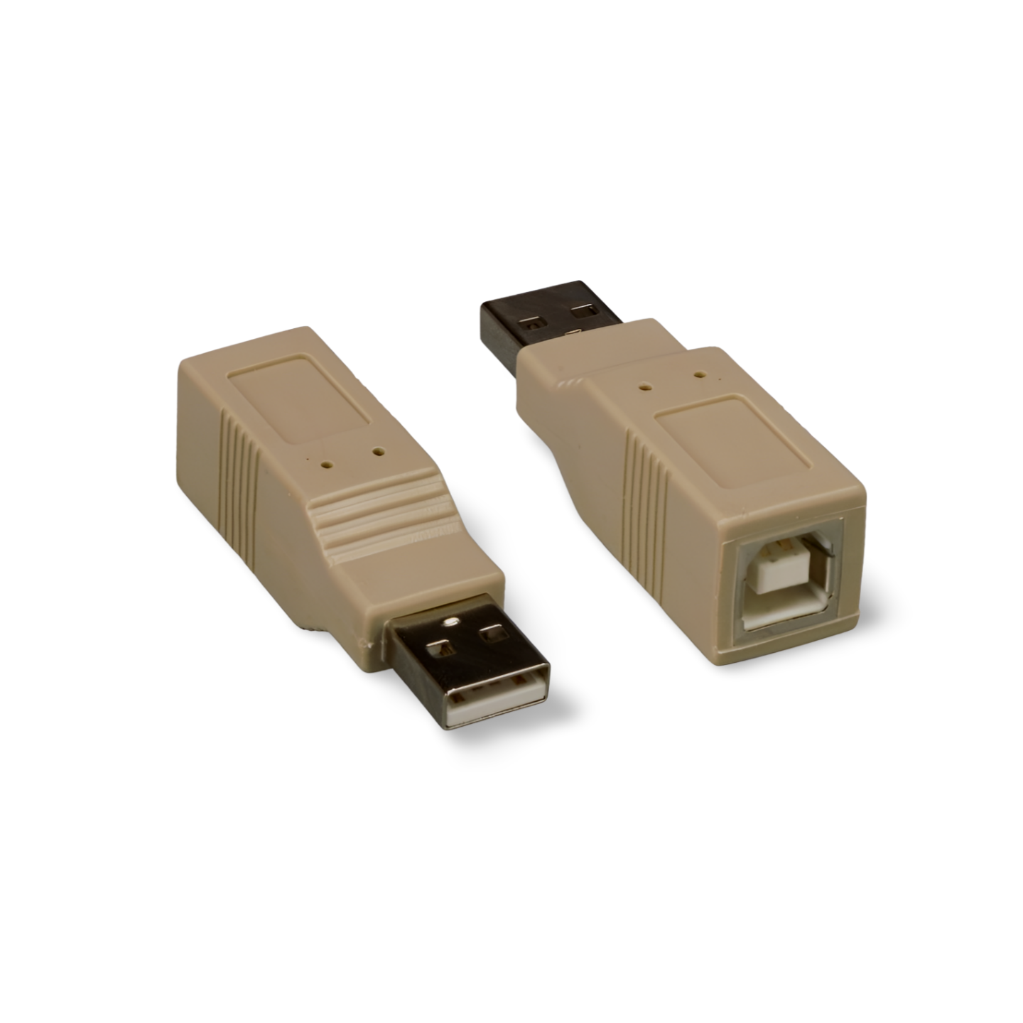 USB Gender Changer Type A Male to Type B Female Adapter - Beige ...