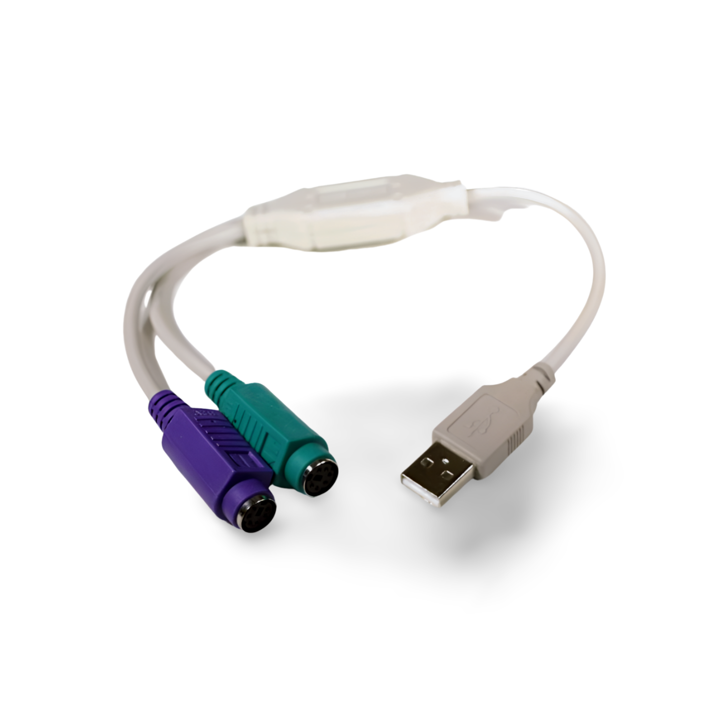 USB to PS2 Keyboard and Mouse - Beige | SolutionCables.com