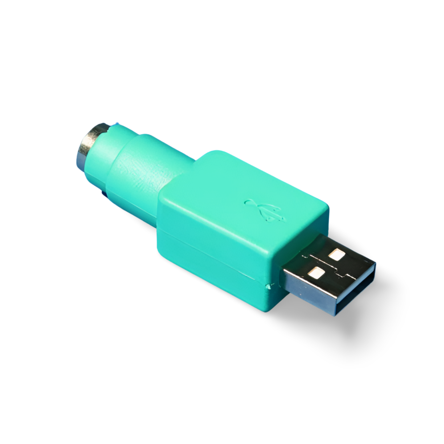 USB Type A Male to PS2 Mini DIN 6 Female Mouse Adapter - Green ...